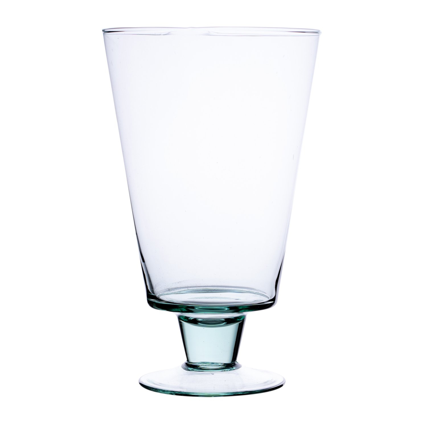 Szklany wazon na stopie W-235 H:25cm D:16,5cm | Wazony \ Wazony wg ...